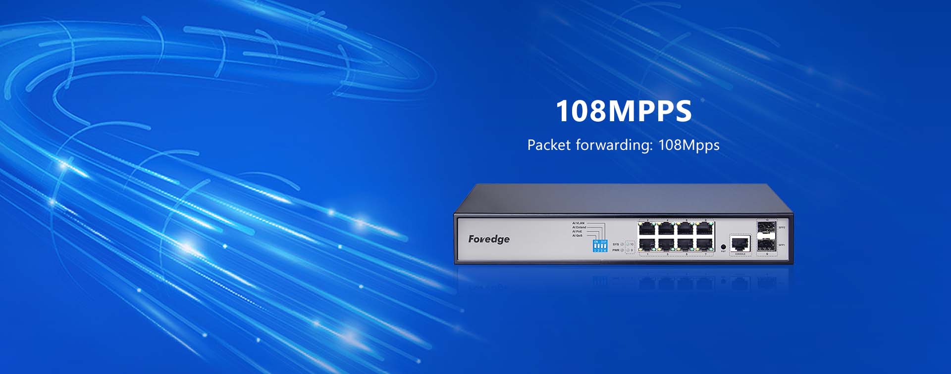 PS2010G 8-Port Gigabit Managed Ethernet PoE Switch – Foredge